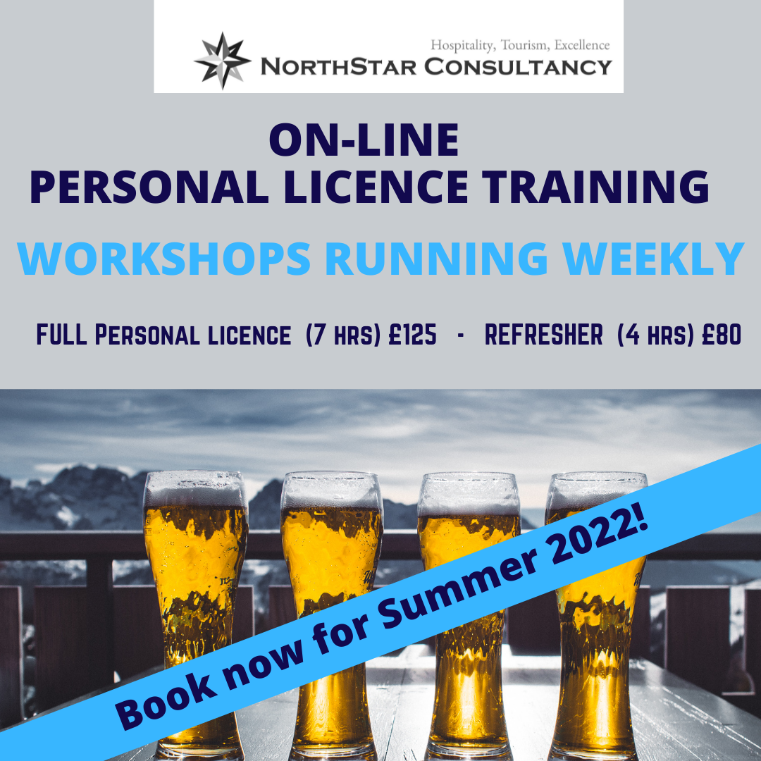 Scottish Personal Licence Training – 2022 Workshops – NorthStar ...