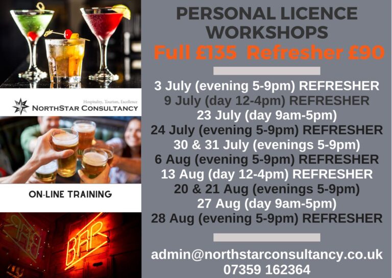 Scottish Personal Licence (SCPLH) – NorthStar Consultancy – Hospitality ...