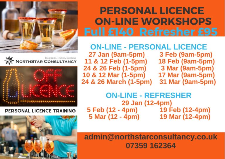 Scottish Personal Licence (SCPLH) – NorthStar Consultancy – Hospitality ...